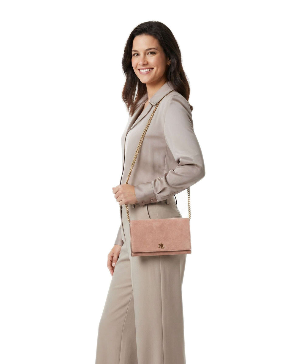 Lauren Ralph Lauren Adair II Large Portemonnee geborsteld rundleer pink ...